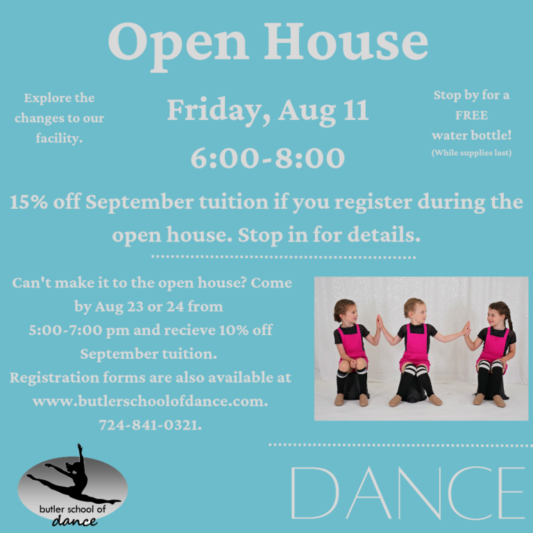 Open House - Butler School of Dance
