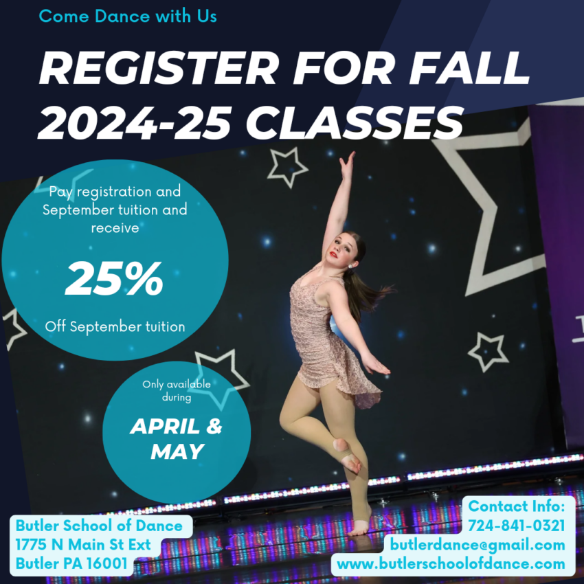 Fall Classes - Butler School of Dance